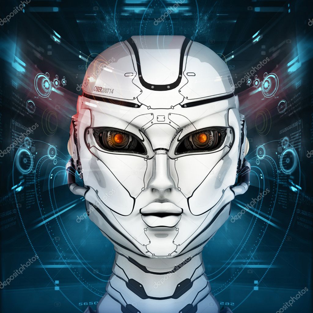 Female Cyborg Face