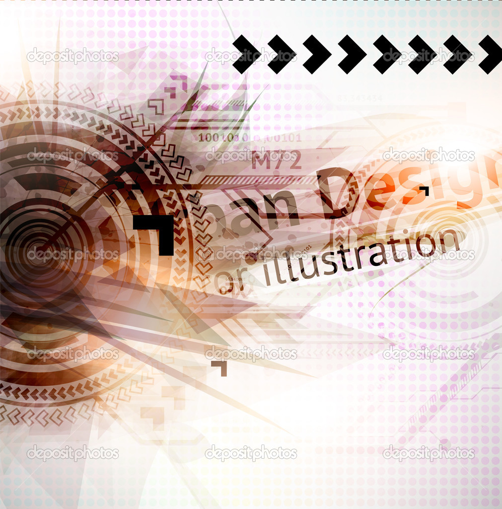 Abstract Techno Vector Background. Stock Vector by ©Ozerina 14511375