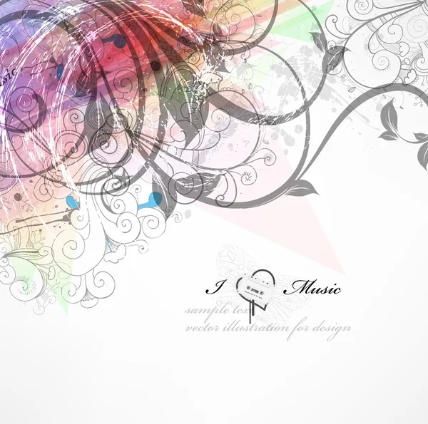 100,000 Music notes flowers Vector Images | Depositphotos