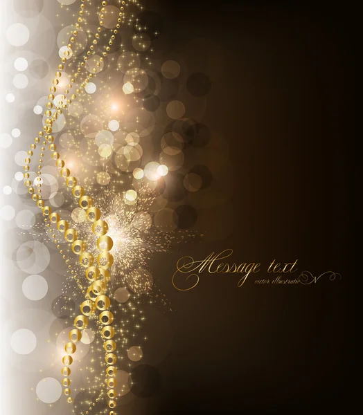 Elegant magic golden background with place for text invitation. with ...