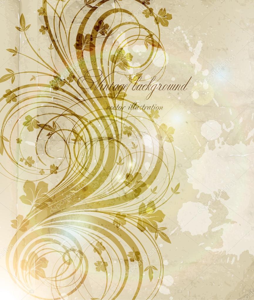 Classical wall-paper with a flower pattern — Stock Vector © Ozerina ...