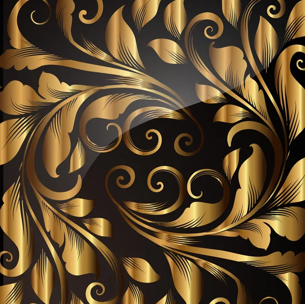 Seamless wallpaper pattern gold, vector Stock Vector Image by ©Ozerina ...