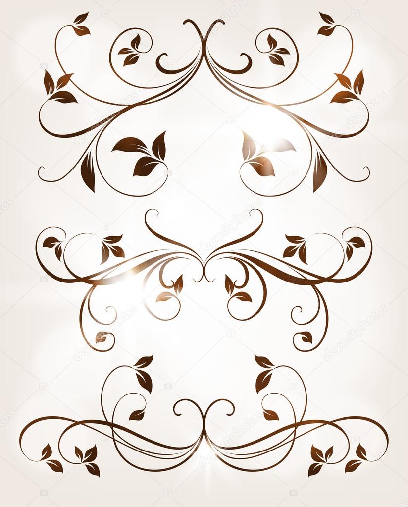 Floral design elements Stock Vector Image by ©Ozerina #15334173 Floral design elements Stock Vector Image by ©Ozerina #15334173