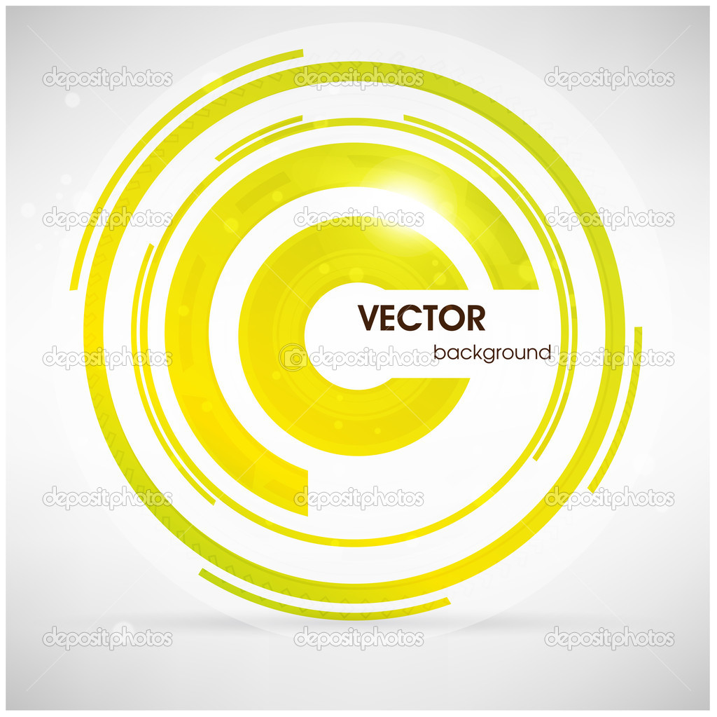 Abstract technology circles vector background Stock Vector by ©Ozerina ...
