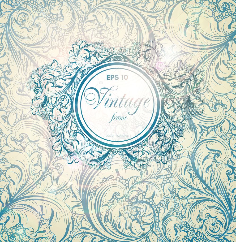 Classical wall-paper with a flower pattern — Stock Vector © Ozerina ...