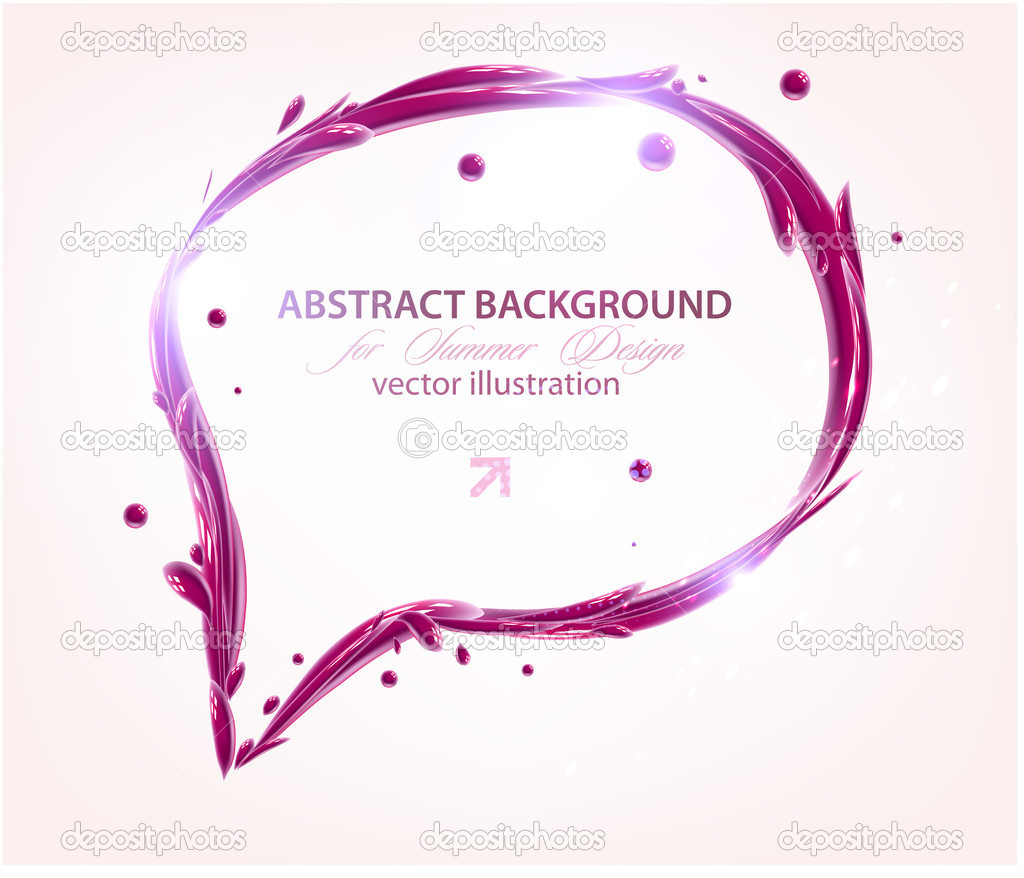 Background of abstract talking bubble — Stock Vector © Ozerina #16991475