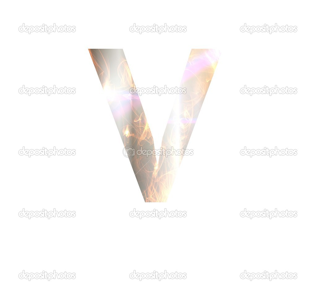 Letter V — Stock Photo © Ozerina #18074641