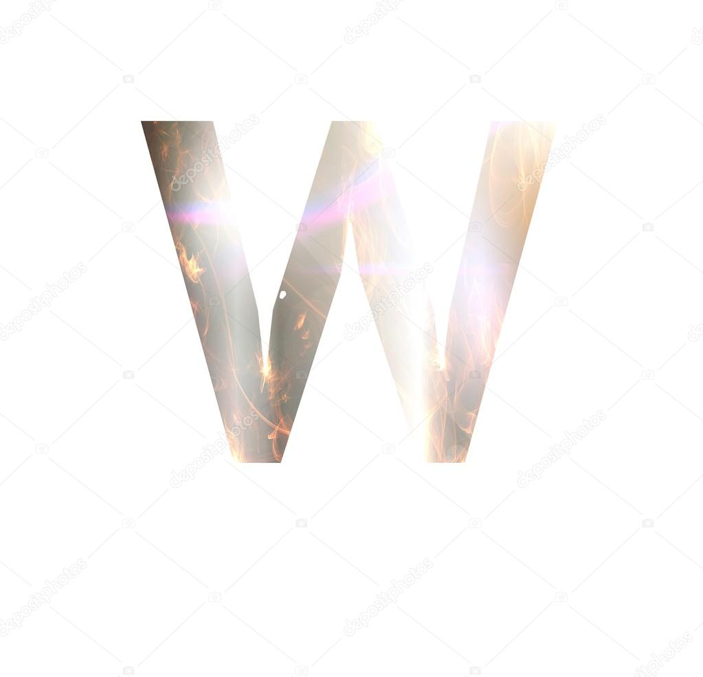 Letter W — Stock Photo © Ozerina #18074643
