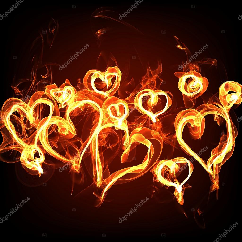 Fire Heart Wallpaper