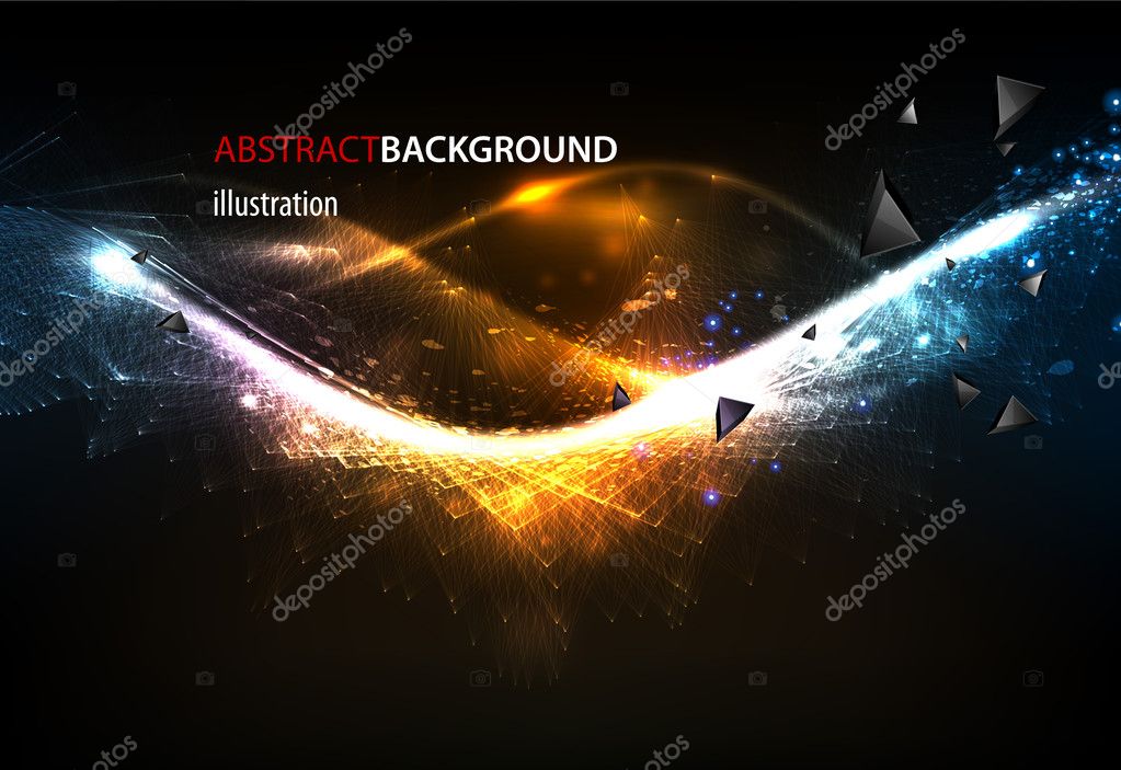 Abstract glow techno background Stock Vector by ©Ozerina 18077327