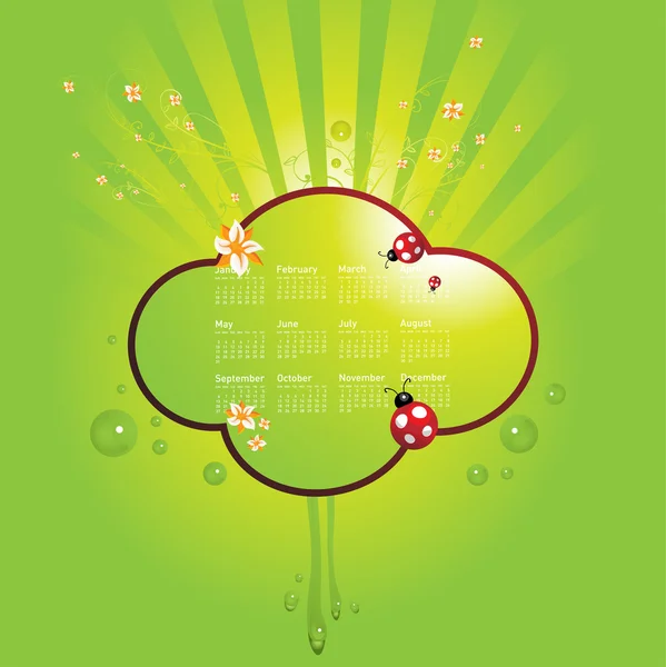 Vector spring calendar for design. Stock Vector Image by ©Ozerina #18255511