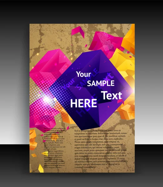 Flyer or cover design. Folder design content background. editable ...