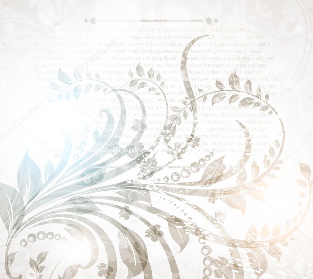 Empty storefront with floral seamless background. Stock Vector by ...