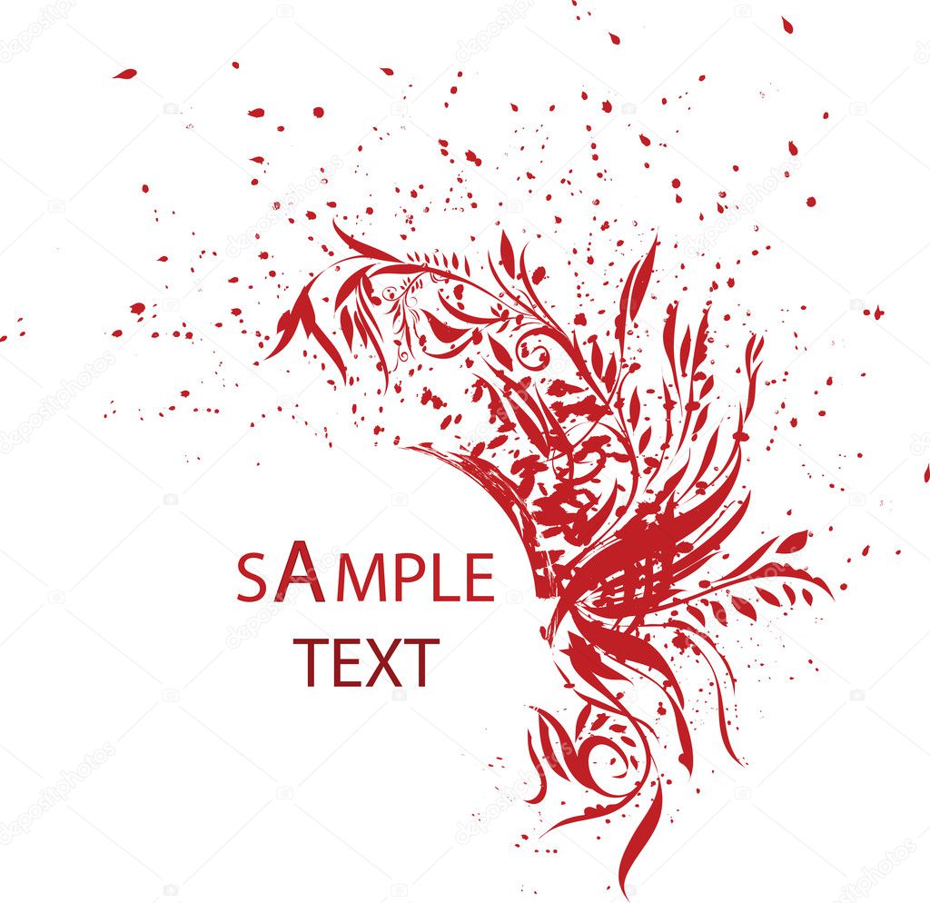 Vector red pattern for design. Stock Vector Image by ©Ozerina #19613547