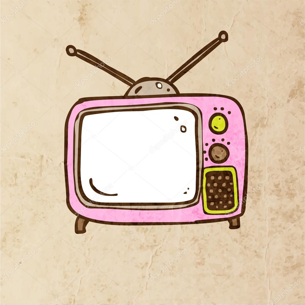 Retro TV. — Stock Vector © Ozerina #42987795 Retro TV. — Stock Vector © Ozerina #42987795