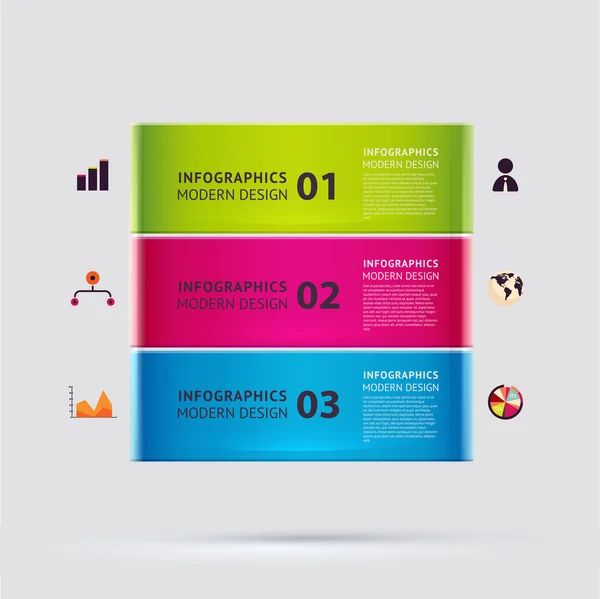 Modern design infographic template. — Stock Vector © Ozerina #43370159