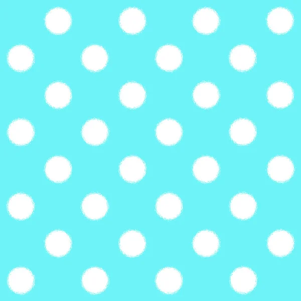 Painted White Polka Dot on turquoise background — Stock Photo ...