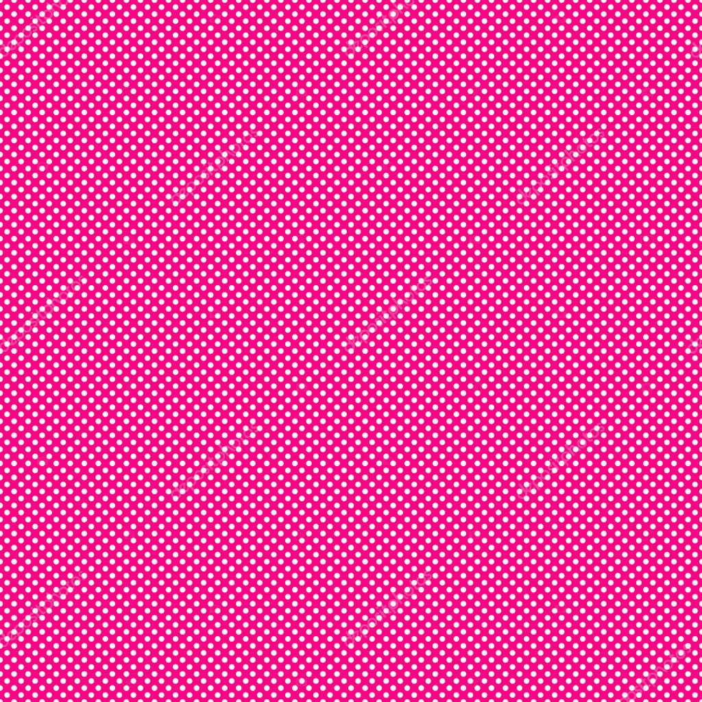 Fundo rosa com bolinhas brancas padrão — Fotografias de Stock ...