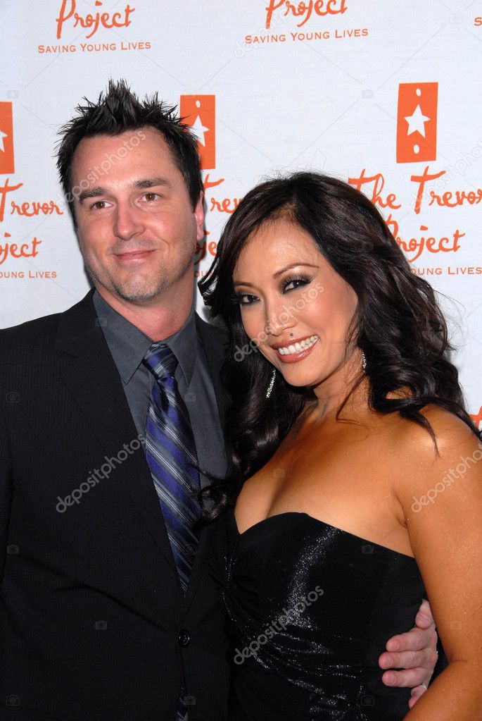 John Larusso and Carrie Ann Inaba at Trevor Live, benefitting the ...