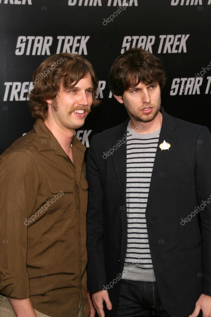 Jon Heder and his brother at the Los Angeles Premiere of 'Star Trek ...