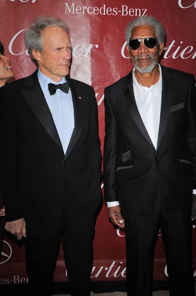 Morgan Freeman Steven Spielberg Hilary Swank And Clint Eastwood