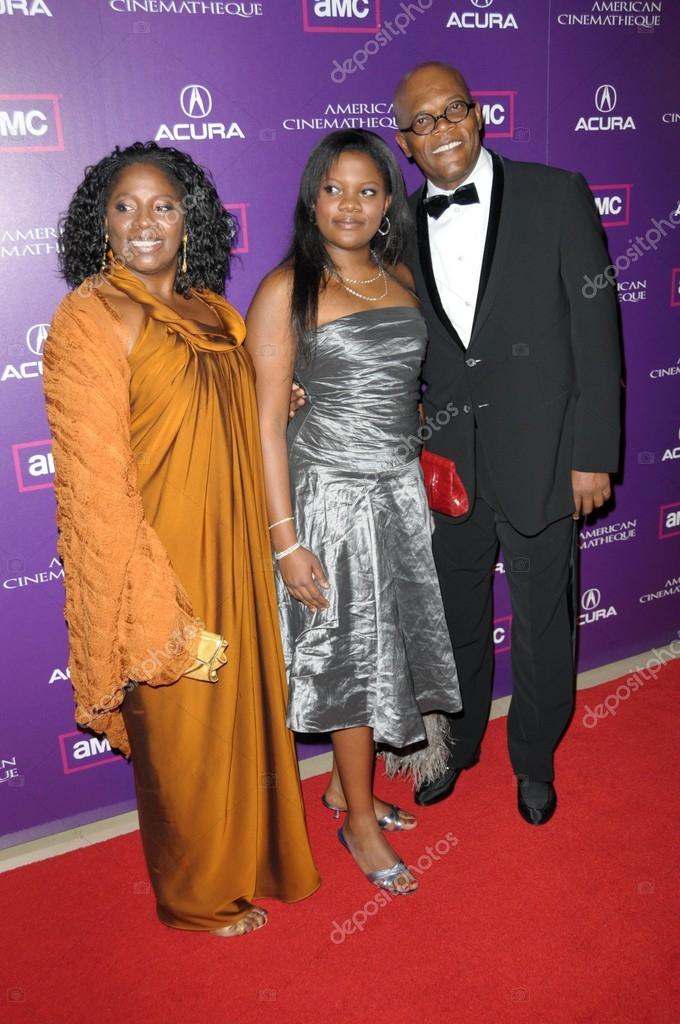 LaTanya Richardson with Samuel L. Jackson and daughter – Stock ...