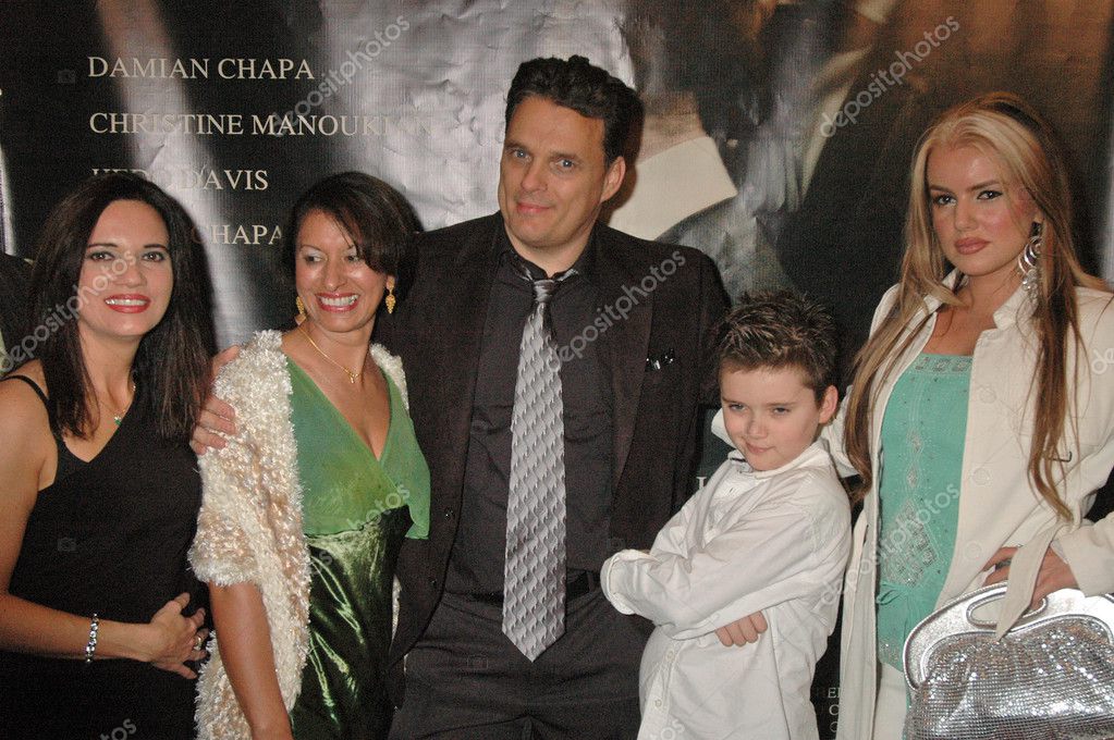 Damian Chapa Family Beverly Hills, California, USA 21st September 1995