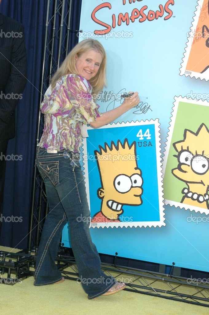 Nancy Cartwright at the ceremony dedicating US Postal Stamps to the ...
