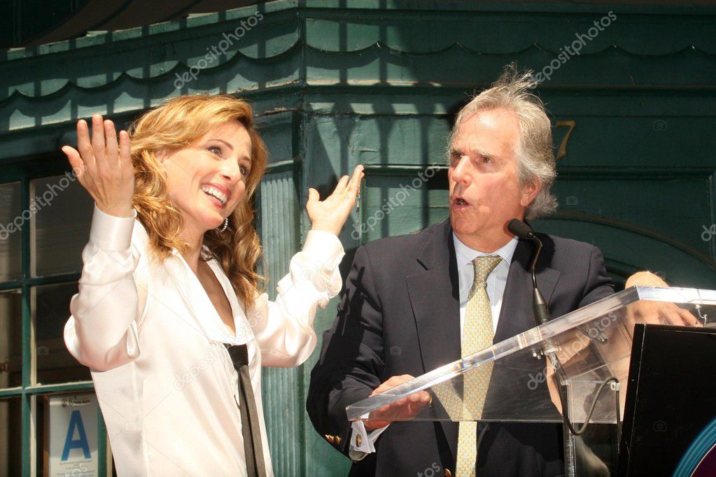 Marlee Matlin y Henry Winkler en la ceremonia del Paseo de la Fama en ...