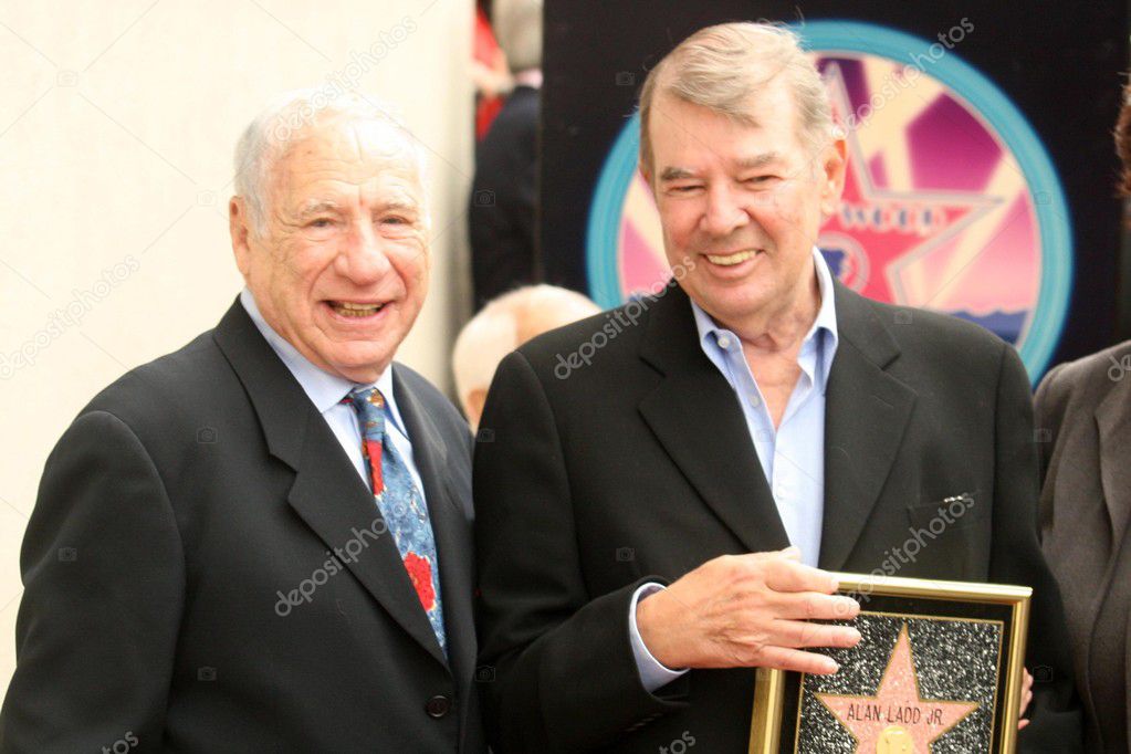 Mel Brooks and Alan Ladd Jr. at the award ceremony honoring Alan Ladd ...