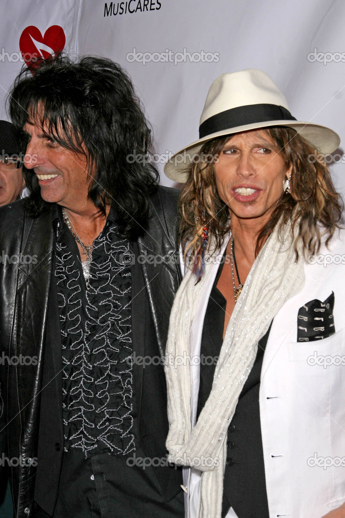 Alice Cooper and Steven Tyler at the 4th Annual MusiCares MAP Fund ...