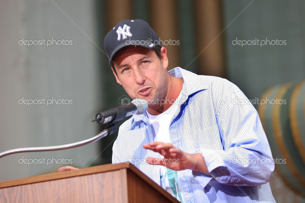 Adam Sandler at Sandlers Hand and Foot Print Ceremoney at the Chinese ...