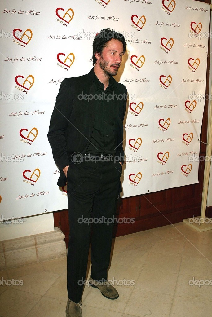 Keanu Reeves at the First Annual Coach Art Gala Event Art for the Heart ...