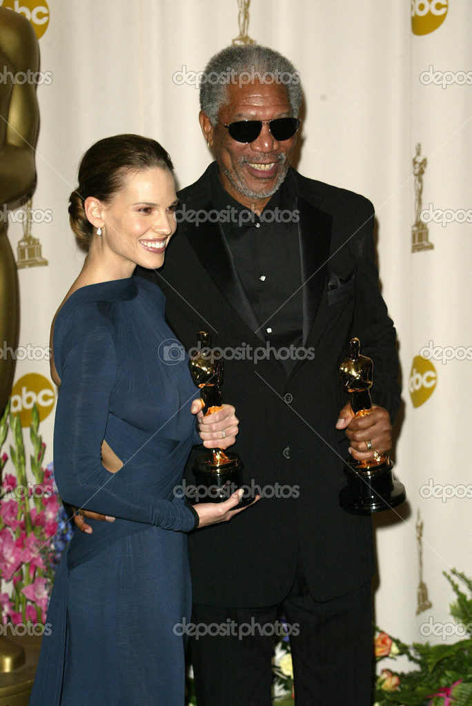 Hilary Swank And Morgan Freeman Stock Editorial Photo © S Bukley