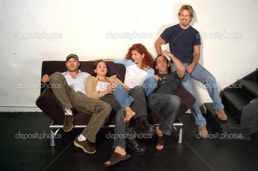 Brian Austin Green, Jennifer Blanc, Jenna Mattison, Bryan Callen and Brad Rowe — Stock Editorial ...