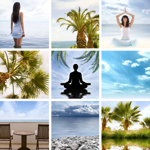 Yoga collage Stock Photos, Royalty Free Yoga collage Images | Depositphotos
