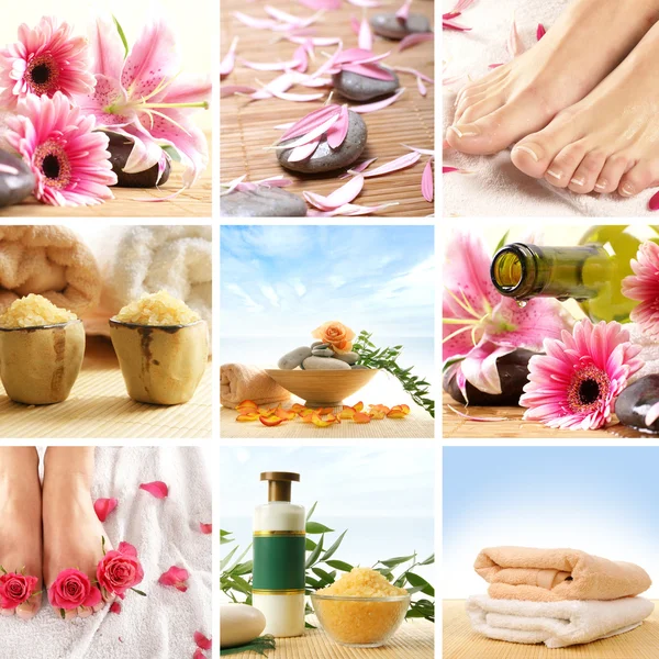 Wellness spa collage — Stock Photo © livfriis #11921810
