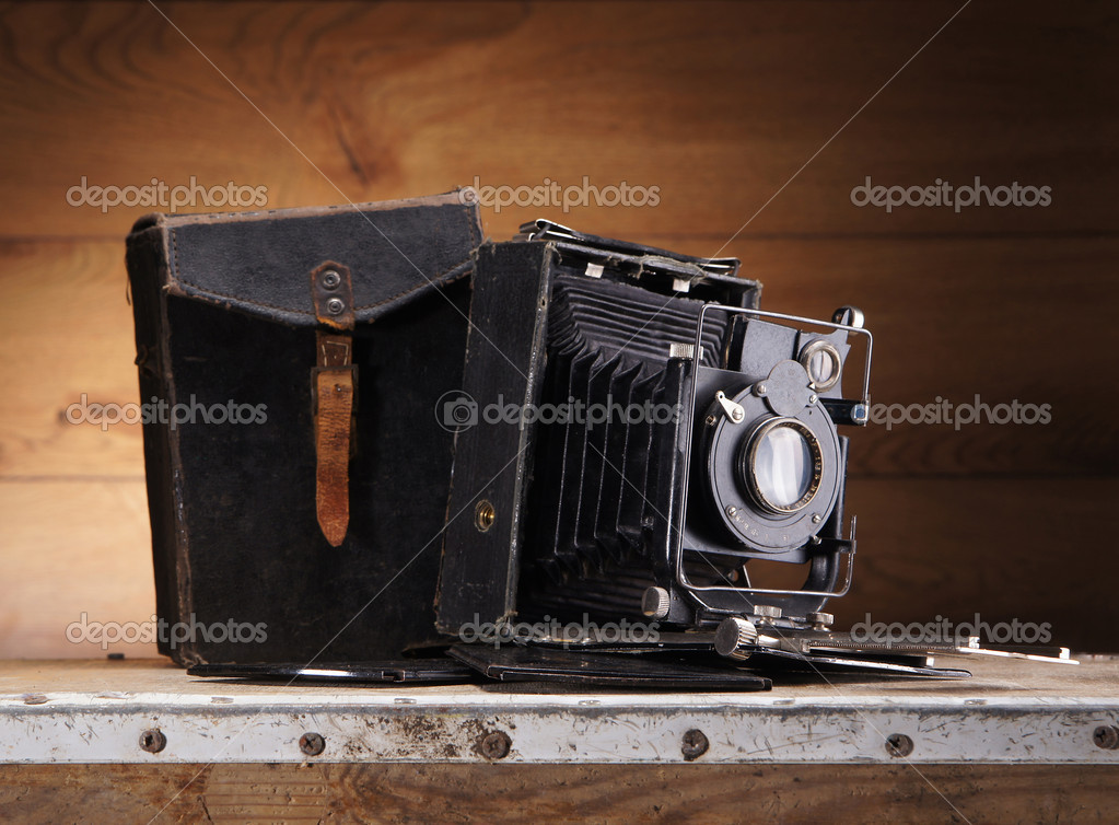 Ancient photo camera — Stock Photo © shmeljov #15517711