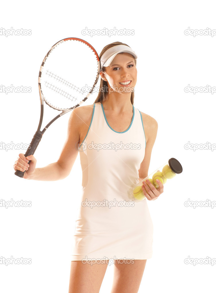 Young fit tennis player Stock Photo by ©shmeljov 15867569