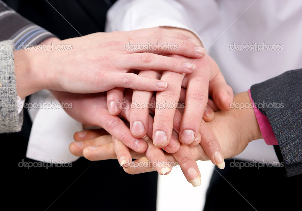 Group handshake Stock Photo by ©shmeljov 16167341