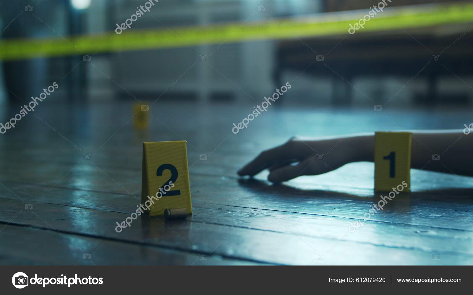 Closeup Crime Scene Deceased Persons Home Dead Man Police Line Stock ...