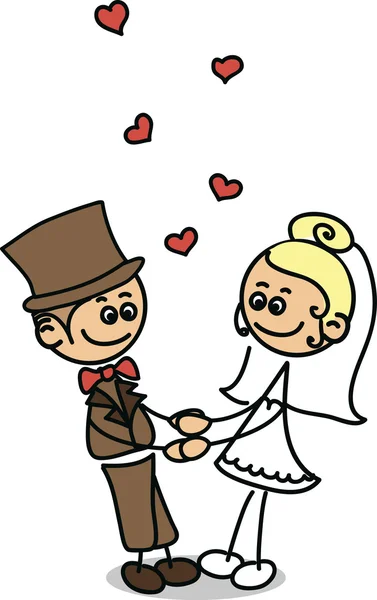 Wedding Cartoon Bride And Groom Stock Vector Image By ©virinaflora 100