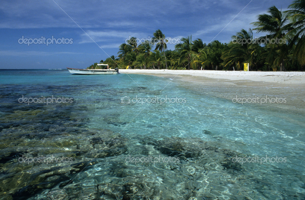 Beach of Sombrero on Morrocoy national park, Venezuela Stock Photo by ...
