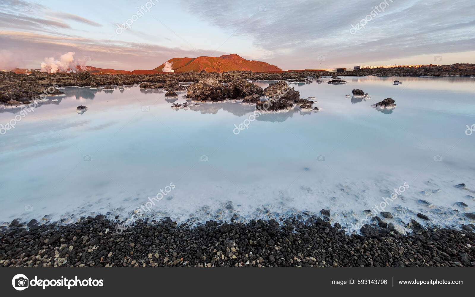 Pool Blue Lagoon Iceland — Stock Photo © Fotoember #593143796