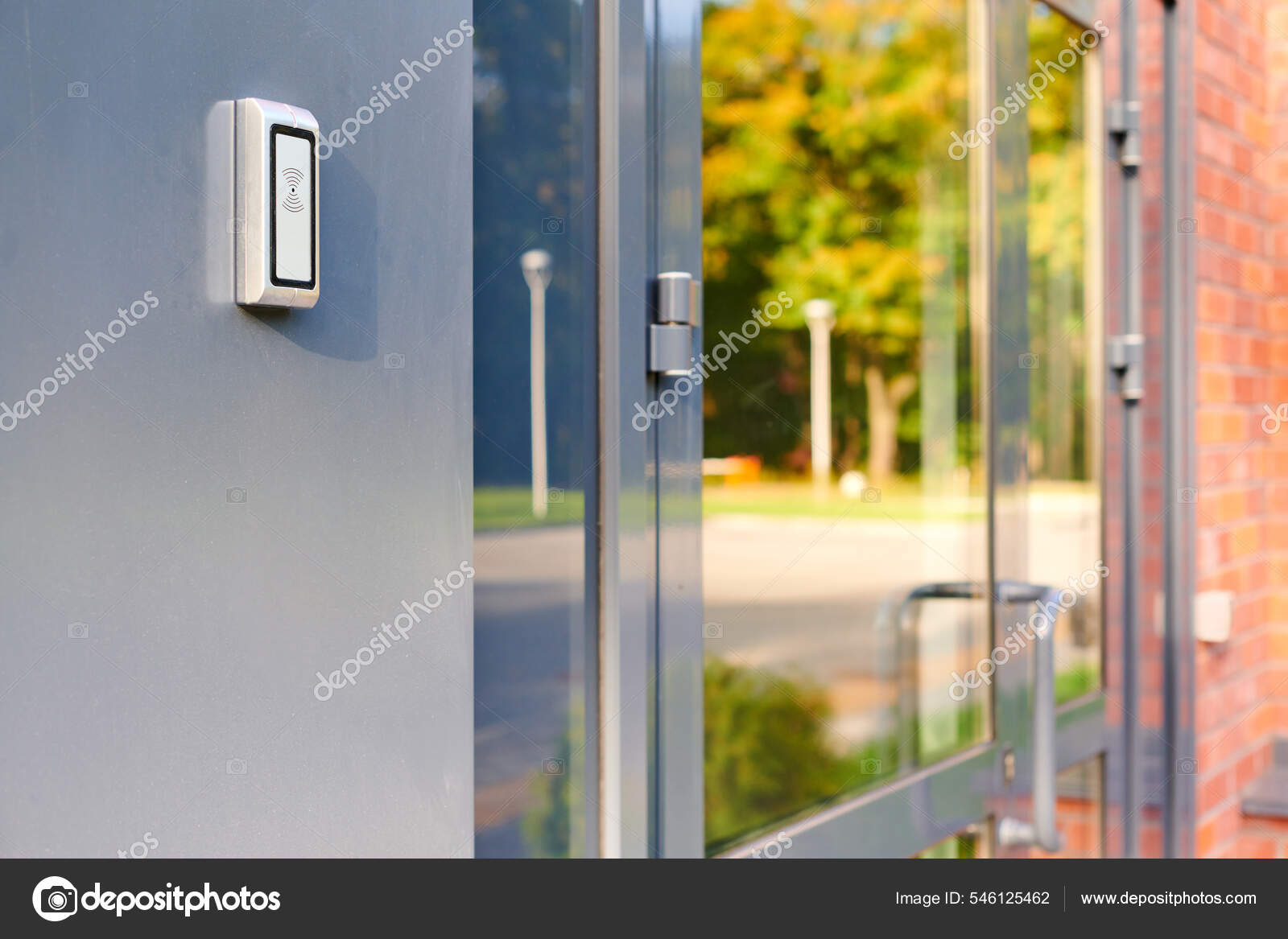 Rfid Reader Office Entrance Access Rfid Key Card Lock Key — Stock Photo ...