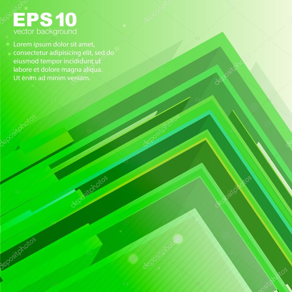 Techno green abstract background - vector illustration Stock Vector by ...