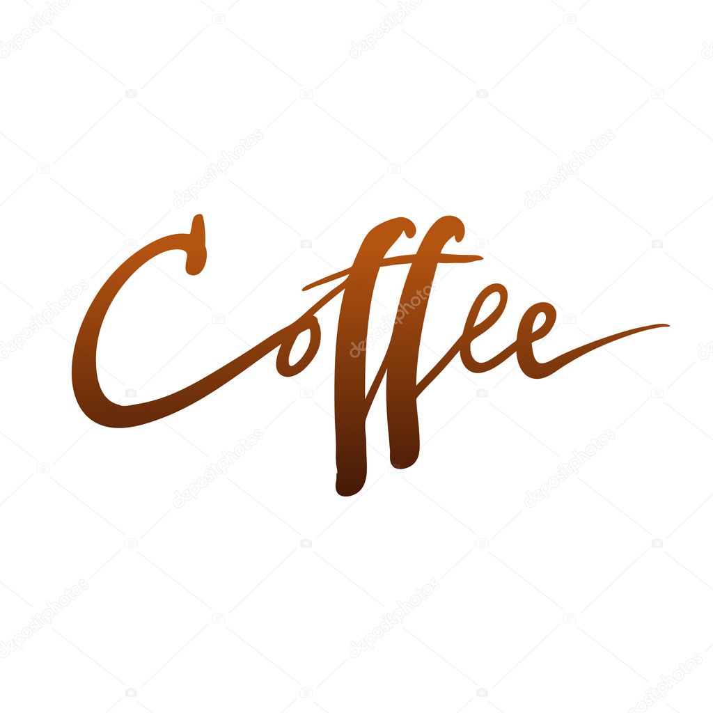 Lettering "Coffee" ⬇ Vector Image by © Nina_Susik | Vector Stock 50933399