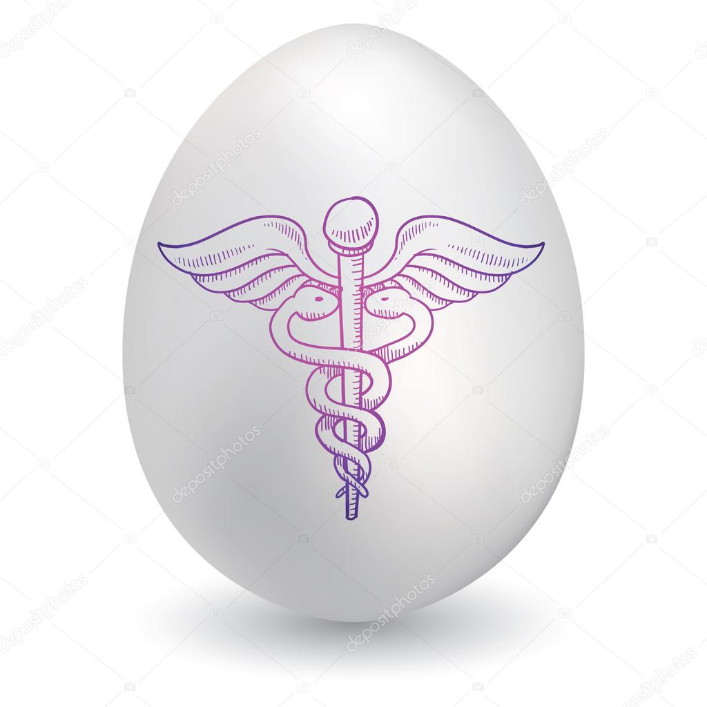 Medical caduceus on easter egg Stock Vector Image by ©lhfgraphics #13922154