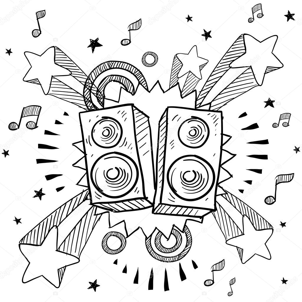 Vintage Speakers Drawing