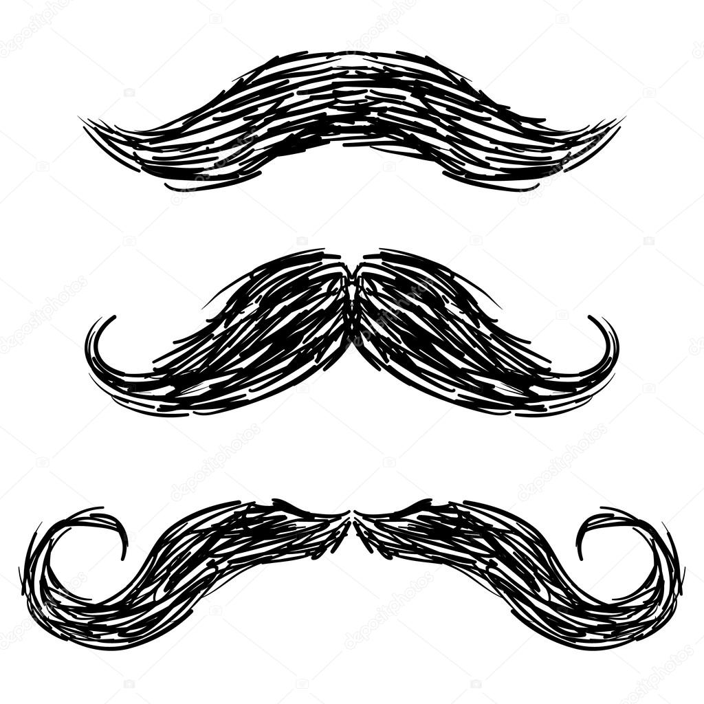 Desenho de bigodes — Vetor de Stock © lhfgraphics #13953258